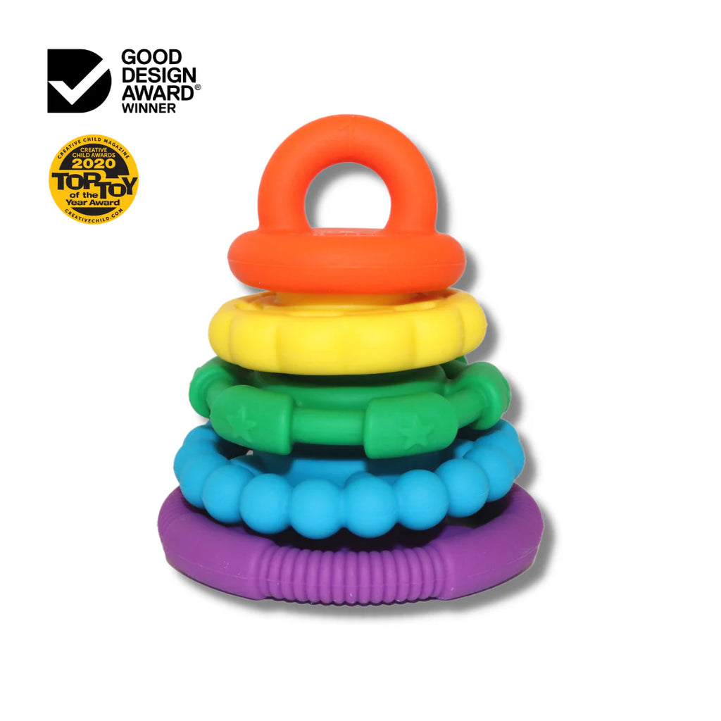 Jellystone Designs Stacker Teether & Toy - Rainbow Bright – Thorn and ...