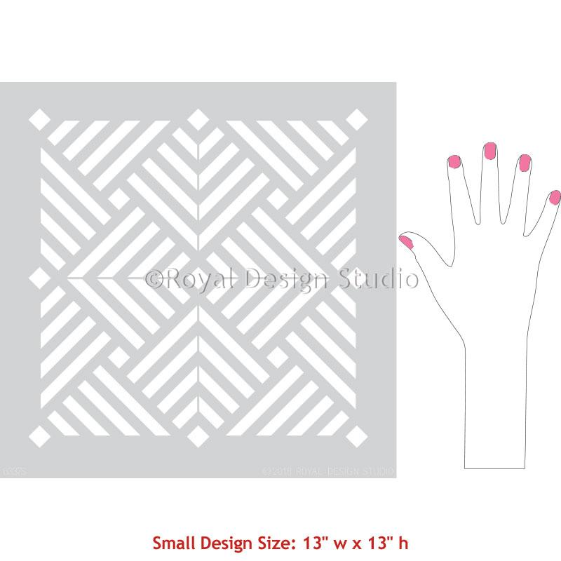 Illusion Tile Furniture Stencil – Thorn and Burrow