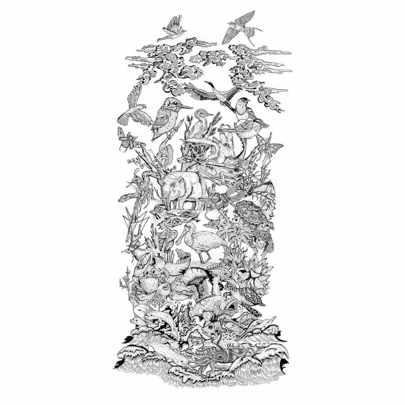 large colouring poster